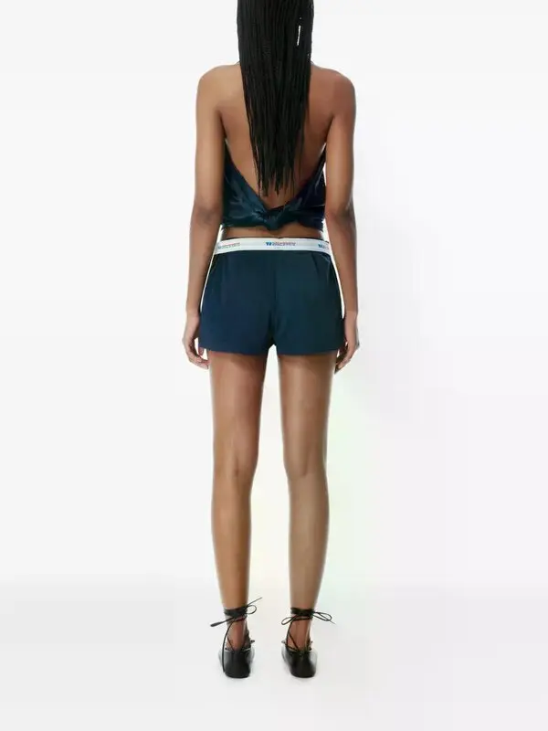 Alexander Wang Mesh Logo-patch Shorts