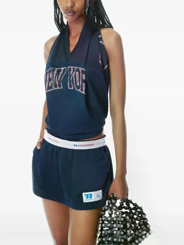 Alexander Wang Mesh Logo-patch Shorts