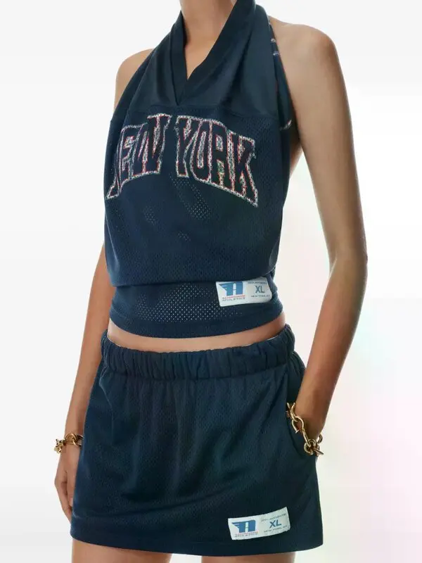 Alexander Wang Mesh Logo-patch Shorts