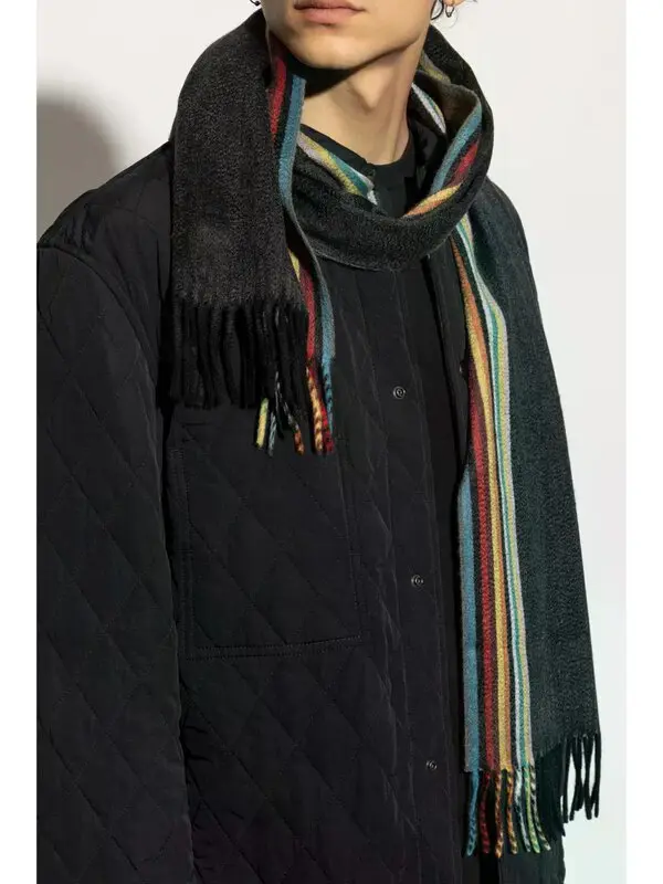 Paul Smith Signature Stripe Cashmere Scarf