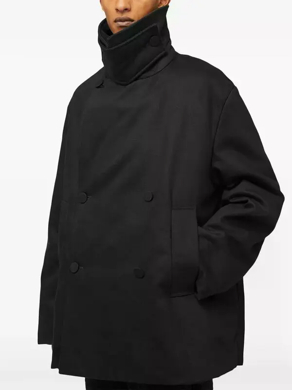 JIL SANDER Double-breasted Cotton Coat