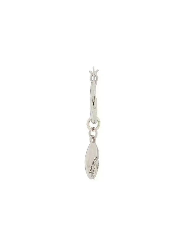 TRUE ROCKS Crab Claw Hoop Earring - Silver