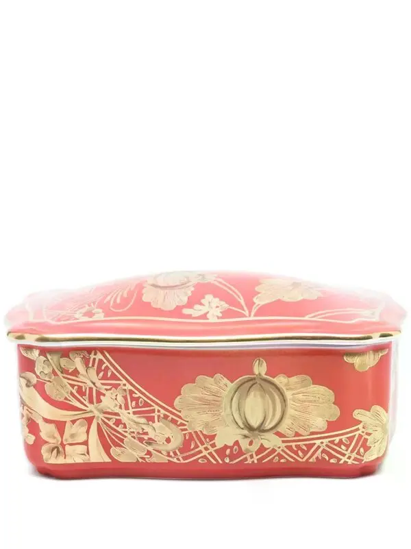 GINORI 1735 Oriente Italiano Porcelain Trinket Box - Red