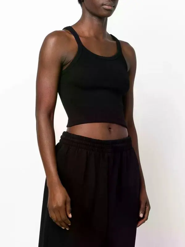 Wardrobe.NYC Scoop-neck Cropped Top
