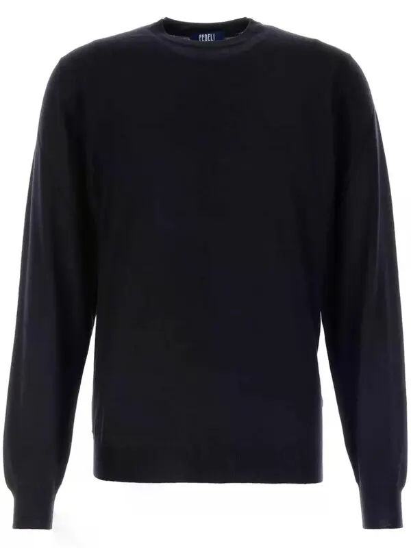 Fedeli Argentina Virgin Wool Sweater - Blue
