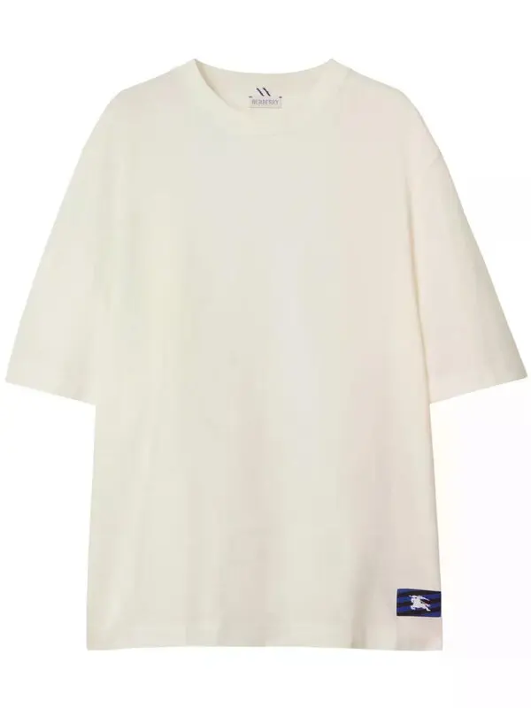 Burberry Ekd Logo-patch Cotton T-shirt