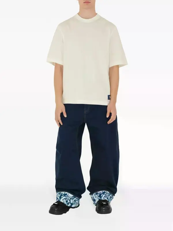 Burberry Ekd Logo-patch Cotton T-shirt