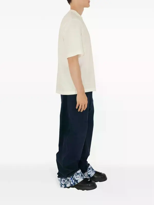 Burberry Ekd Logo-patch Cotton T-shirt