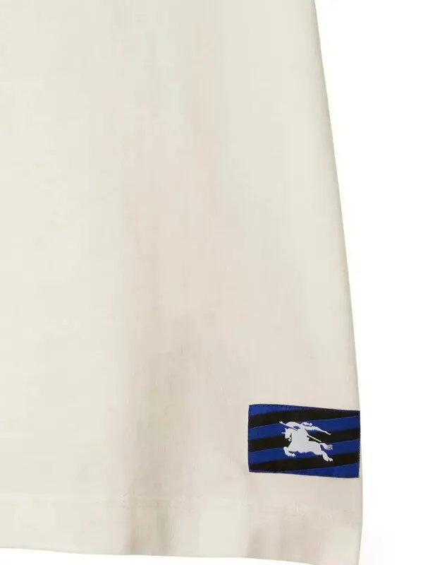 Burberry Ekd Logo-patch Cotton T-shirt