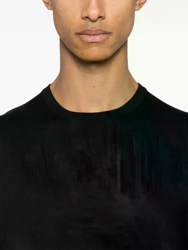 Tagliatore Crew Neck Sweater - Black