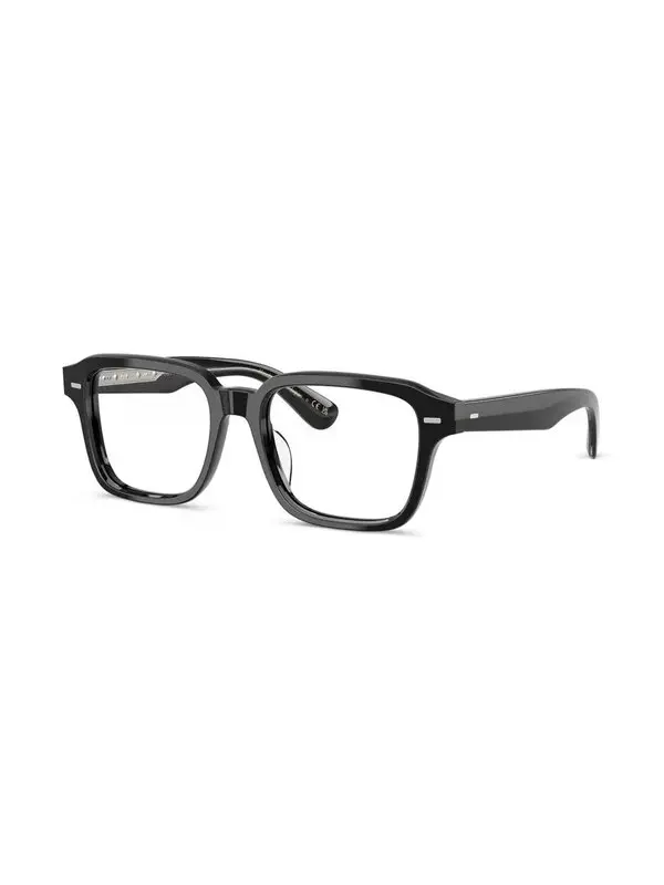 Oliver Spencer Errisson Square-frame Glasses - Black