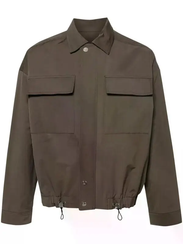 Nanushka Drawstring Twill Shirt Jacket