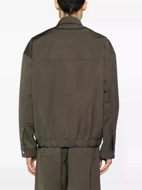 Nanushka Drawstring Twill Shirt Jacket