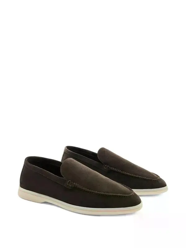 SCAROSSO Ludovico Suede Loafers - Brown