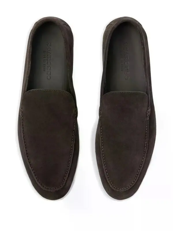 SCAROSSO Ludovico Suede Loafers - Brown