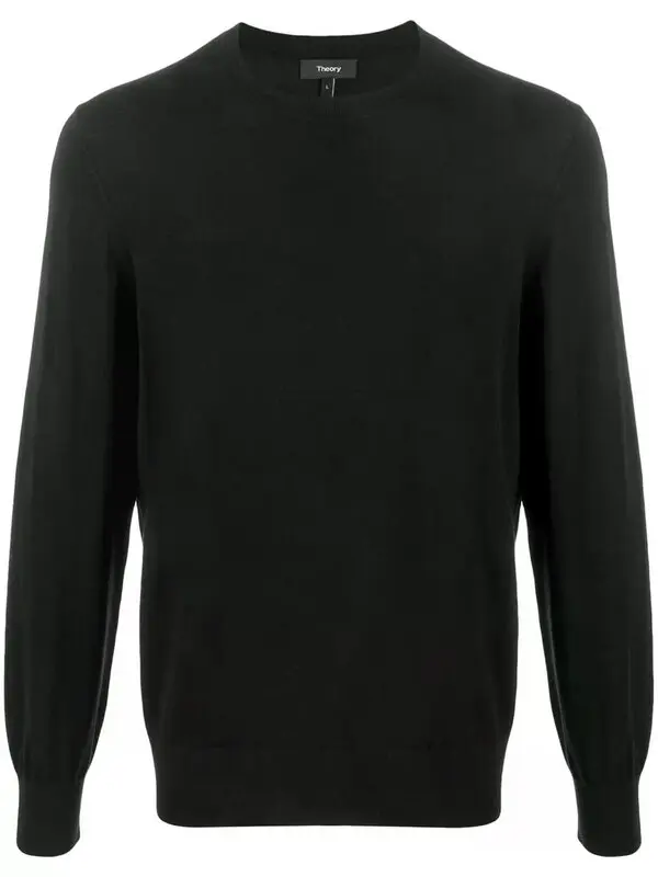 Theory Long Sleeve Knitted Jumper - Black