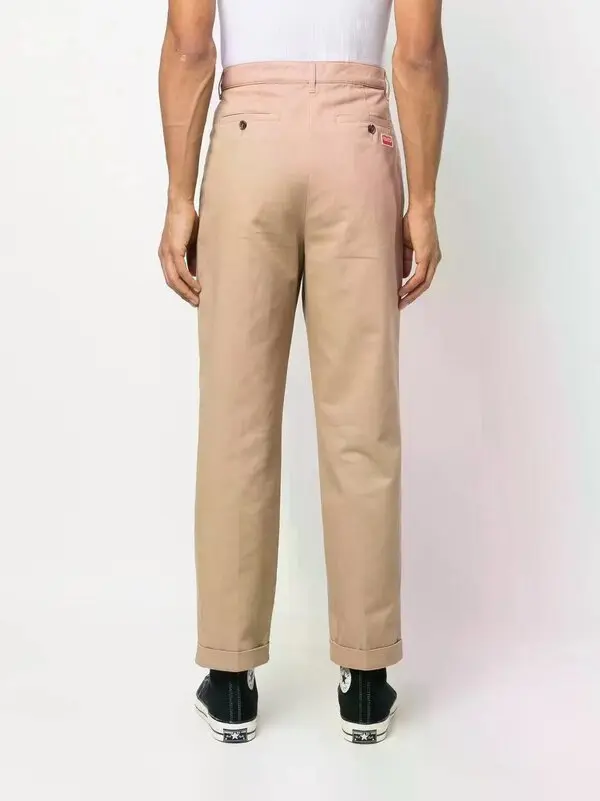 Kenzo Logo-patch Straight-leg Trousers