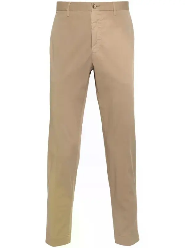 Incotex Tapered Cotton Chino Trousers - Brown