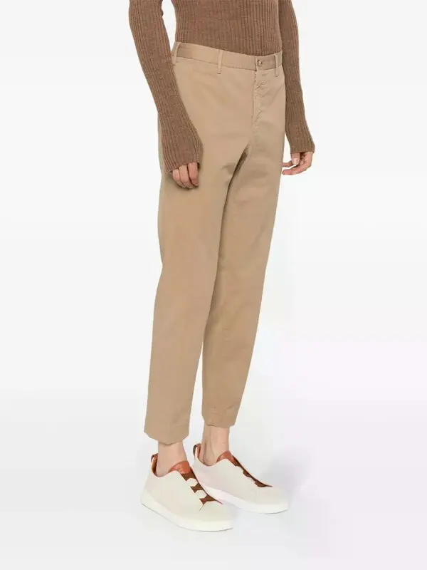 Incotex Tapered Cotton Chino Trousers - Brown