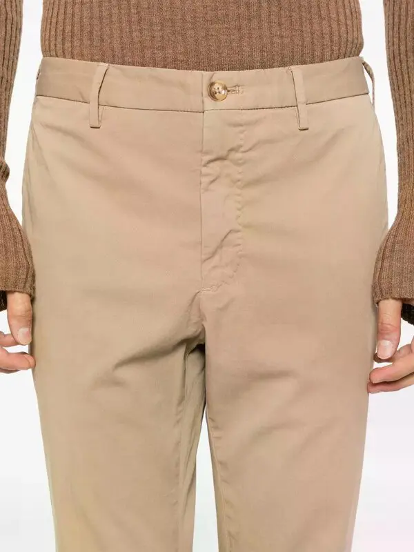 Incotex Tapered Cotton Chino Trousers - Brown