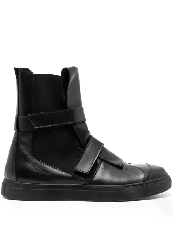NICOLAS ANDREAS TARALIS Touch-strap High-top Leather Sneakers