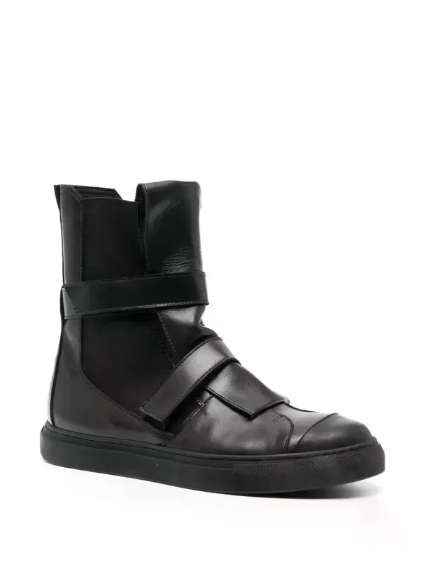 NICOLAS ANDREAS TARALIS Touch-strap High-top Leather Sneakers