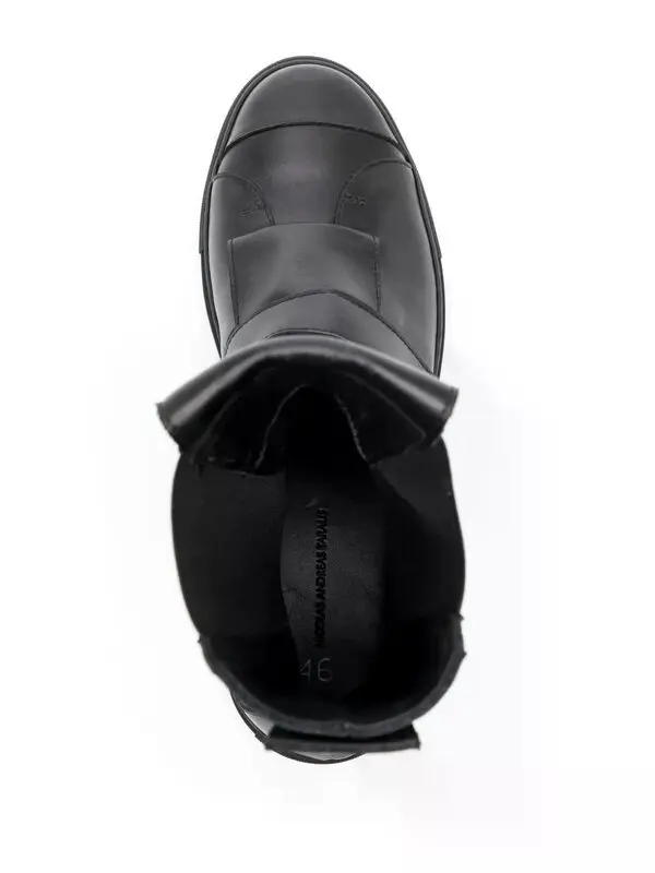 NICOLAS ANDREAS TARALIS Touch-strap High-top Leather Sneakers