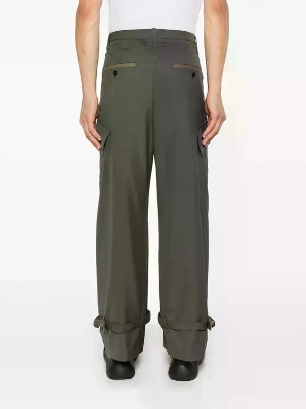 Sacai Wide-leg Cargo Trousers
