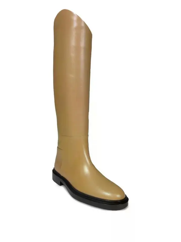 JIL SANDER Leather Boots - Brown
