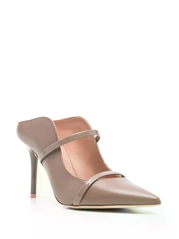 MALONE SOULIERS 85mm Maureen Mules - Brown