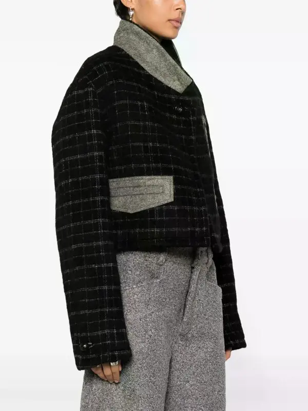 Etro Checked Cropped Jacket