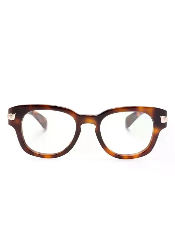 Gucci Tortoiseshell Square-frame Glasses - Brown