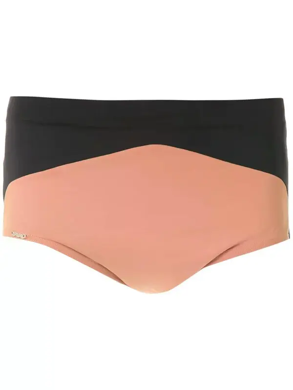 AMIR SLAMA Panel Swim Trunks - Black