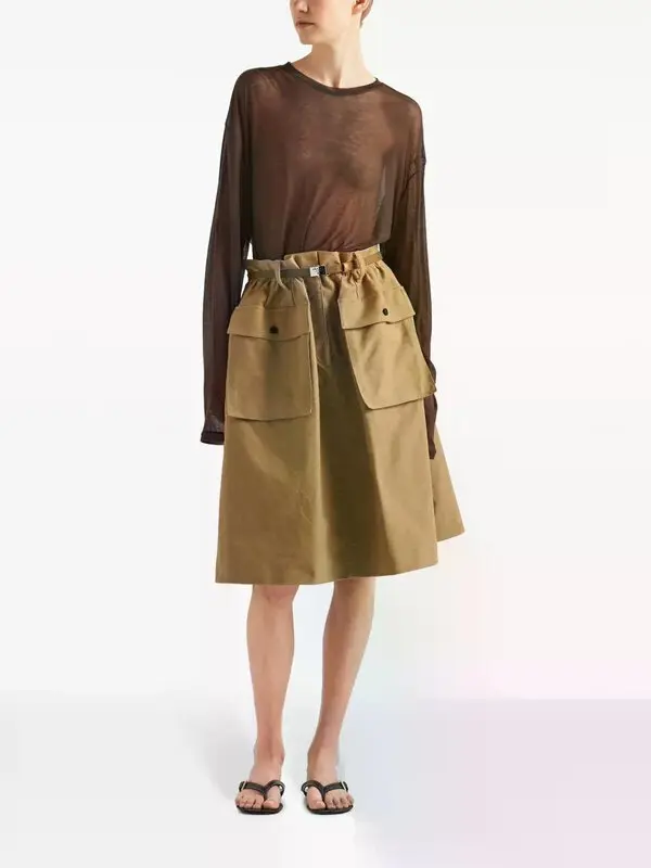 Prada Semi-sheer Chambray T-shirt