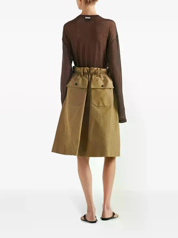 Prada Semi-sheer Chambray T-shirt