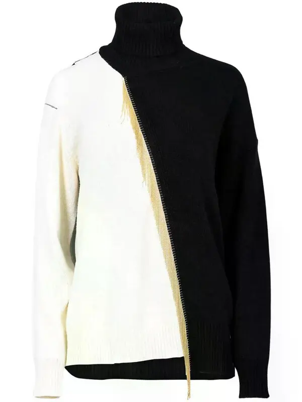 SIMONA CORSELLINI Knitted High-neck Sweater - Black