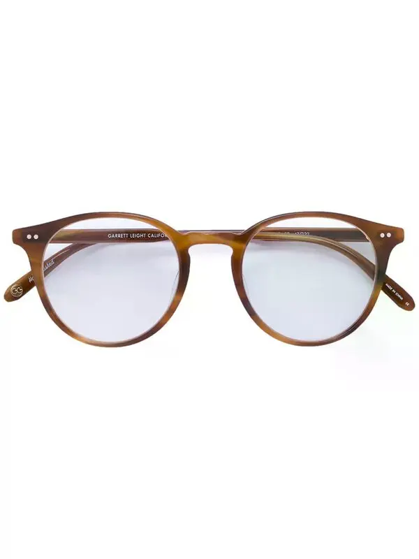 Garrett Leight Clune Round-frame Tortoiseshell Glasses - Brown