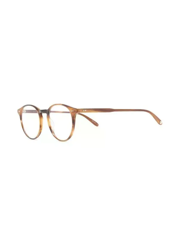 Garrett Leight Clune Round-frame Tortoiseshell Glasses - Brown