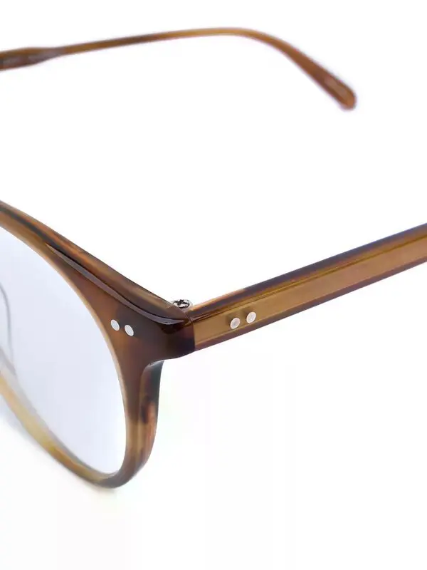 Garrett Leight Clune Round-frame Tortoiseshell Glasses - Brown