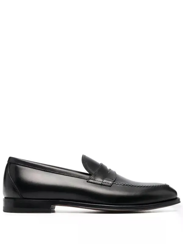 SCAROSSO Stefano Leather Loafers - Black