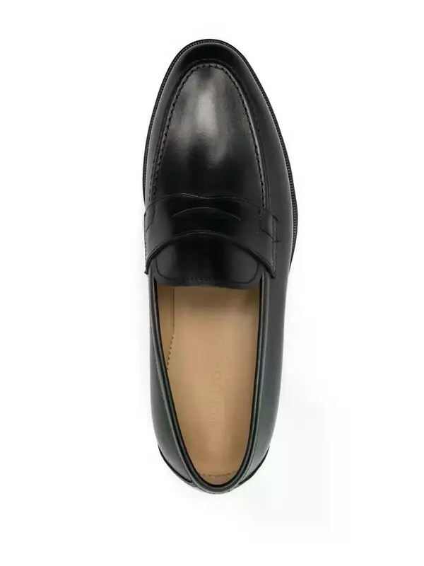 SCAROSSO Stefano Leather Loafers - Black