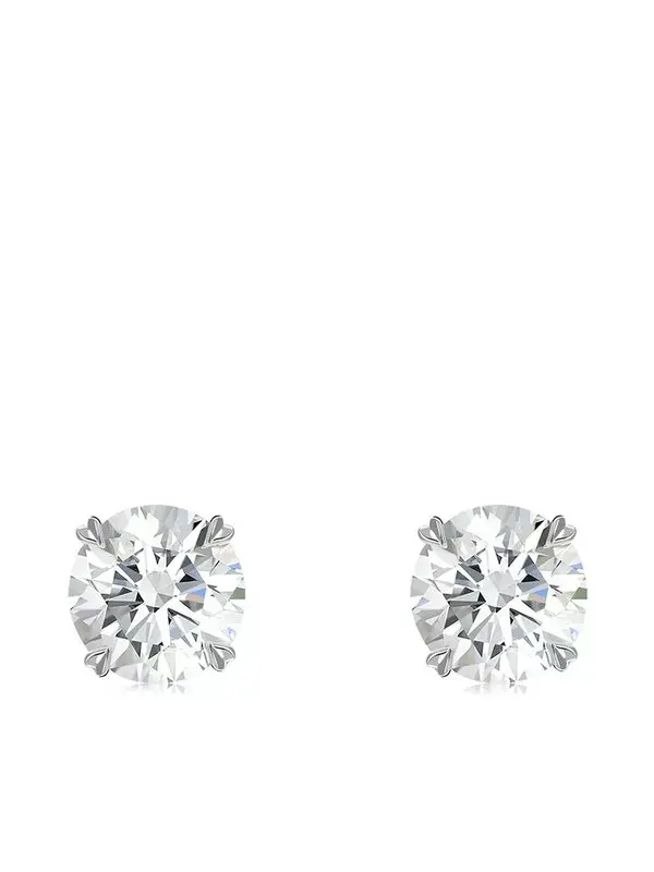 PRAGNELL 18kt White Gold Windsor Diamond Stud Earrings - Silver