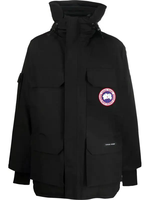 Canada Goose Logo-patch Hooded Down Jacket