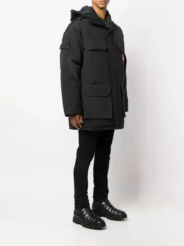 Canada Goose Logo-patch Hooded Down Jacket