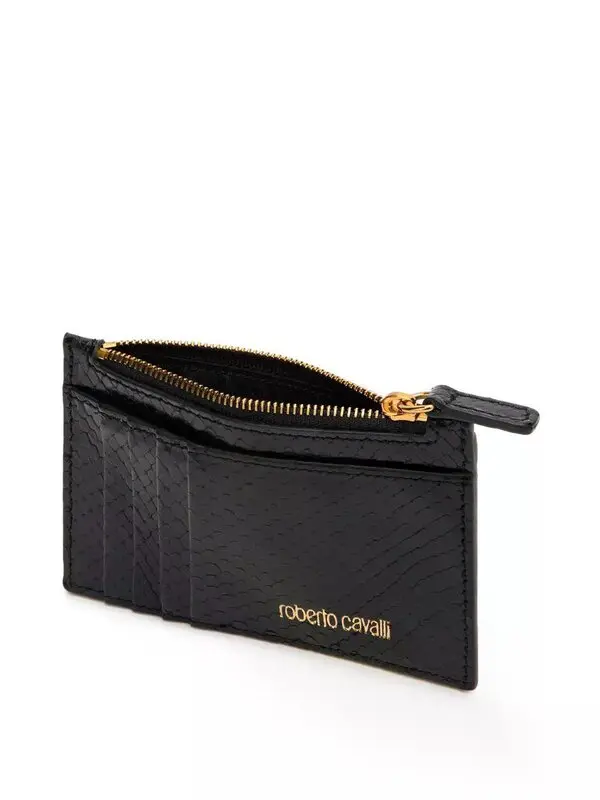 Roberto Cavalli Leather Card Holder