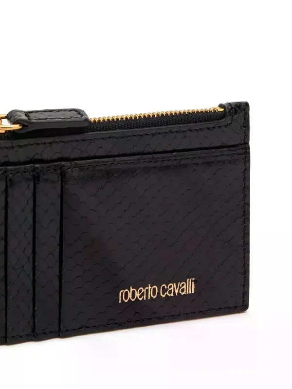 Roberto Cavalli Leather Card Holder