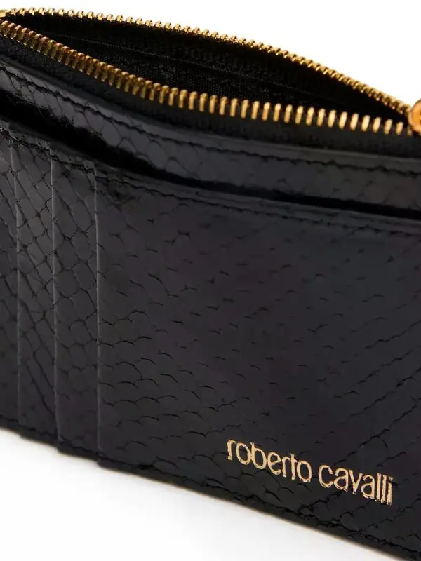 Roberto Cavalli Leather Card Holder