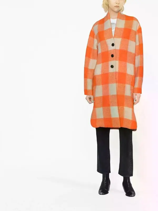 MARANT ETOILE Gabriel Checked Coat