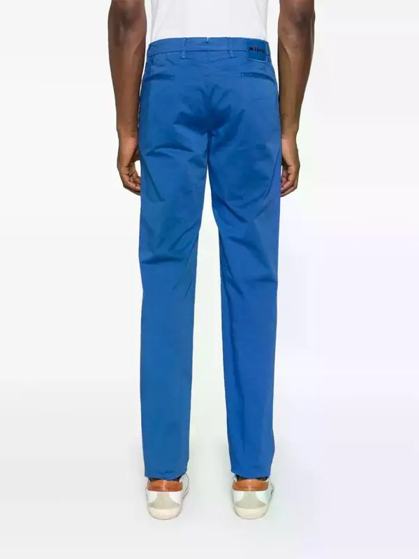 Kiton Mid-rise Chinos - Blue