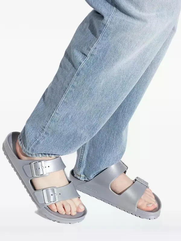 BIRKENSTOCK Arizona Buckled Sandals - Grey